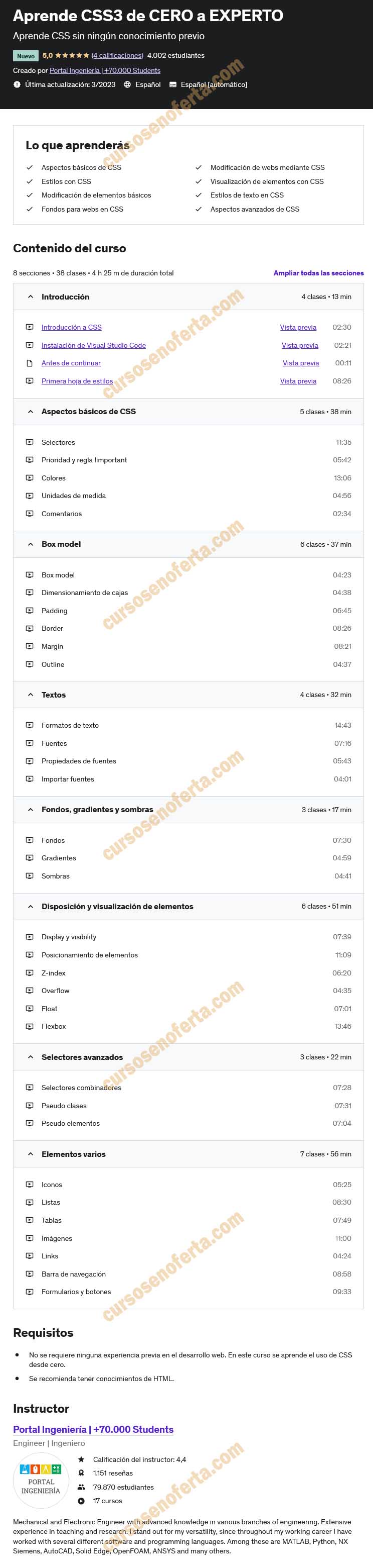 Aprende CSS3 de Cero a Experto - cursosenoferta.com Aprende CSS3 de Cero a Experto - cursosenoferta.com